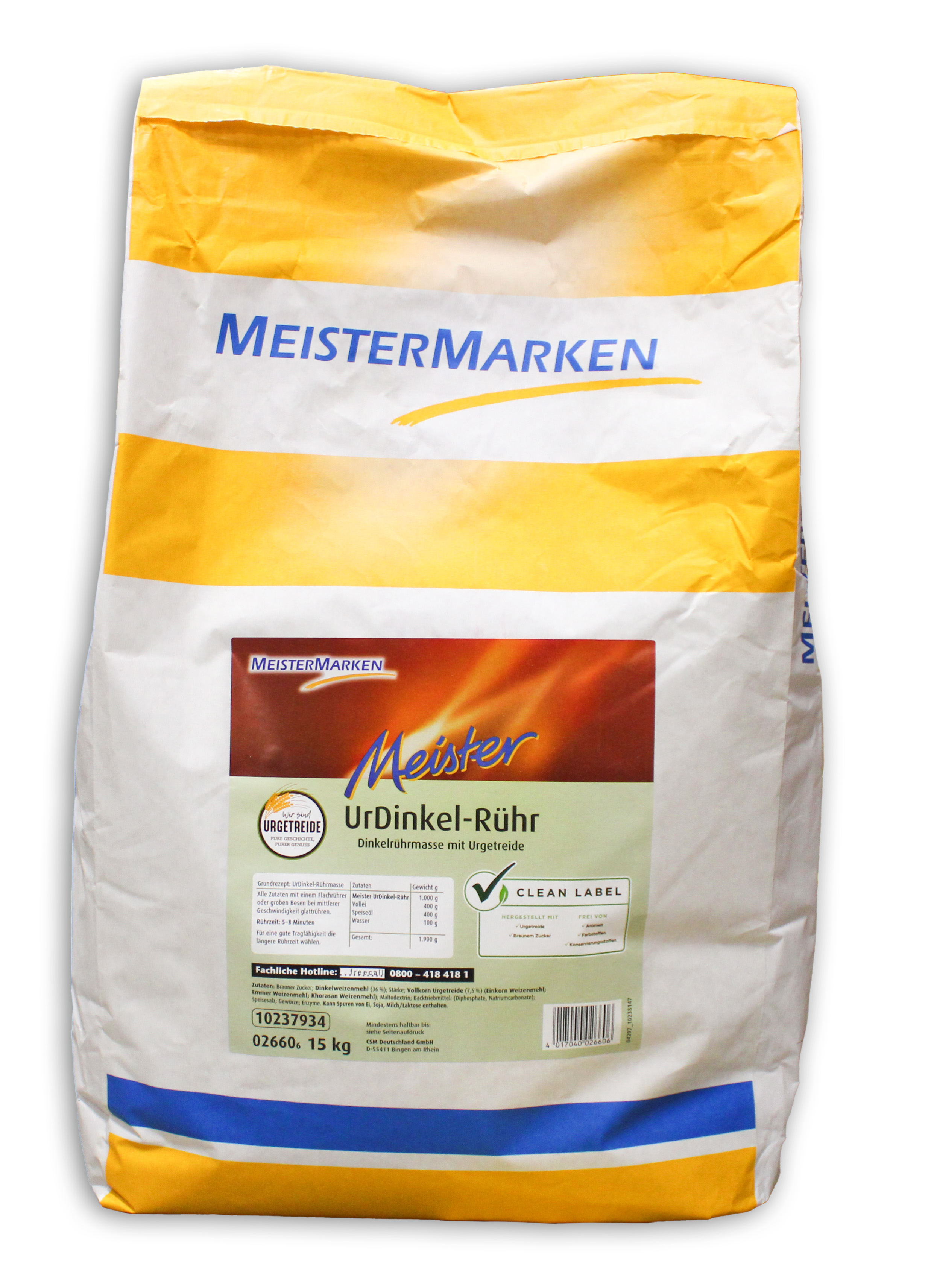 MeisterMarken UrDinkel Rühr 15kg | 04296 - Backring Nord